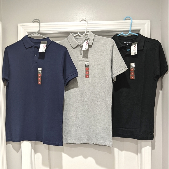 Primark | Shirts | Bundle Of 3 Primark Mens Basic Polo Small | Poshmark